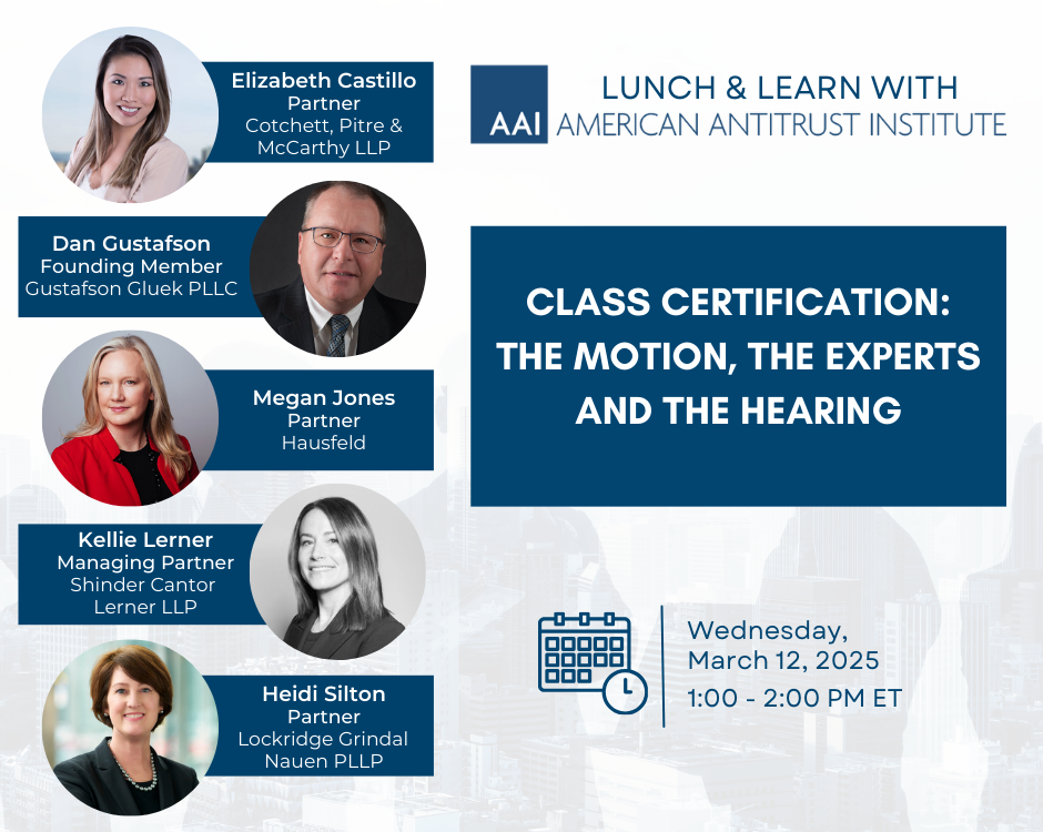 Virtual CLE Lunch & Learn: Class Certification—The Motion, the Experts ...